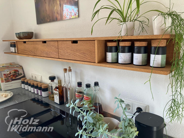 Eichen Leimholz Regal – DIY Gewürzregal